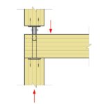 Column and Beam Bear on Column at Custom Standoff - WoodWorks | Wood ...