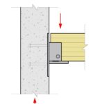 Beam Perpendicular to Wall Connected to Face of Wall - WoodWorks | Wood ...