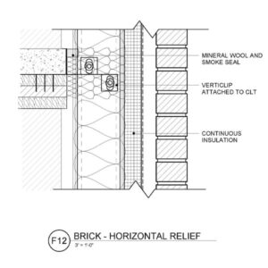 Exterior Brick Wall Attachment to CLT Floor - WoodWorks | Wood Products ...