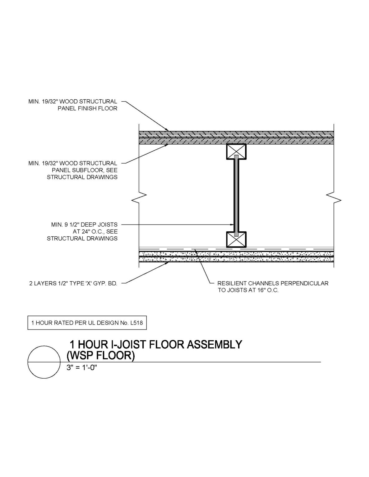 1-Hour I-Joist Floor Assembly (WSP Floor) - WoodWorks | Wood Products ...