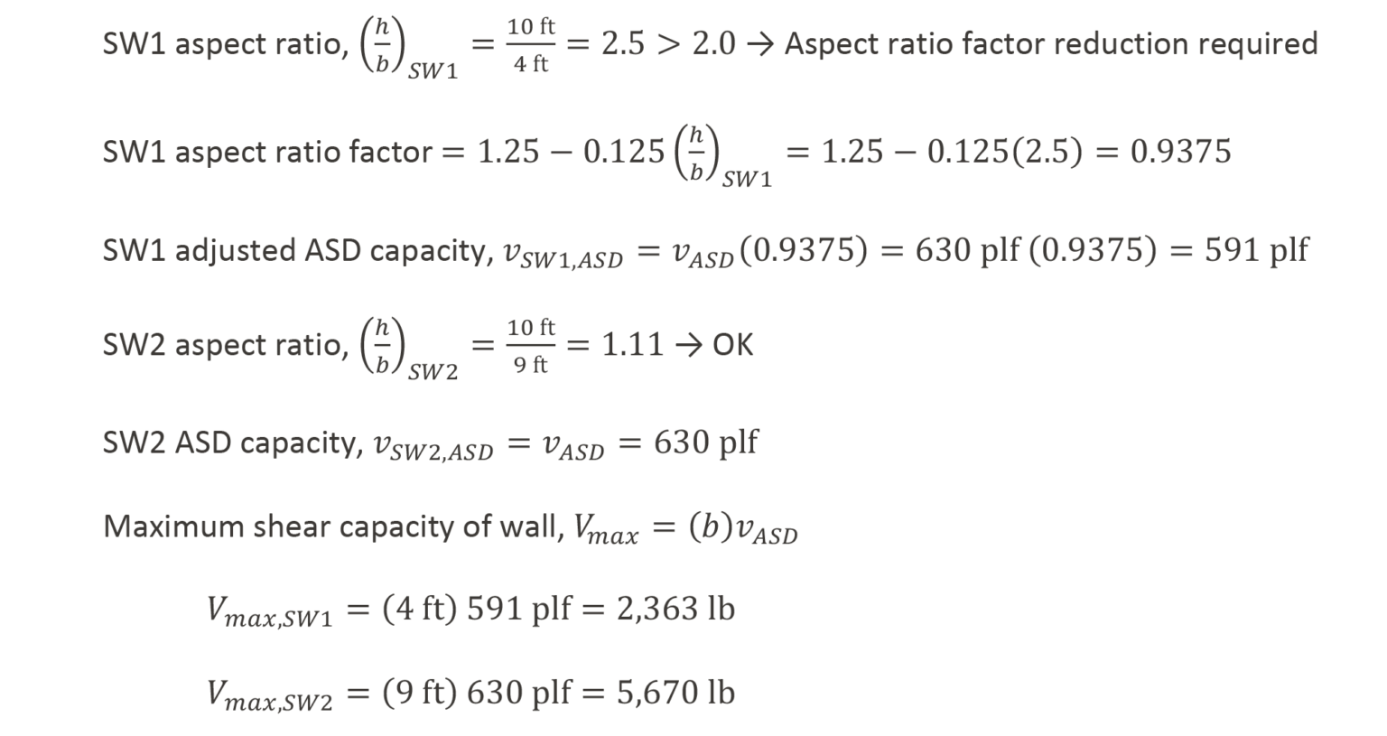Calculating the Capacity of Multiple Shear Walls in a Line - WoodWorks ...