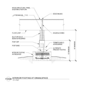Interior Footing at Crawlspace - WoodWorks | Wood Products Council