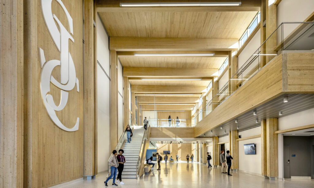 San Jacinto College Anderson-Ball Classroom Building - WoodWorks | Wood ...