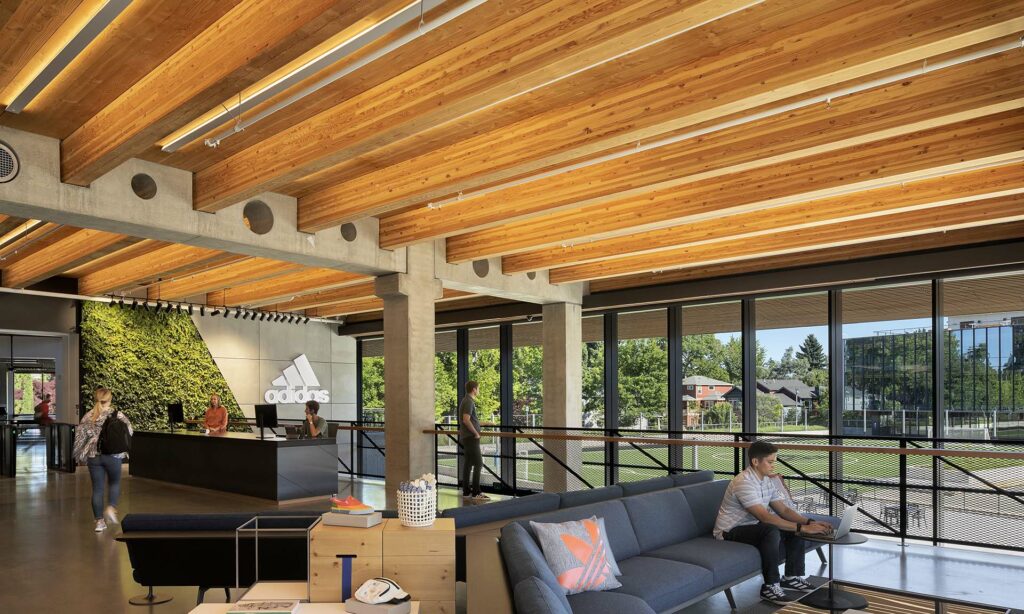 Adidas North American Headquarters - WoodWorks | Wood Products Council